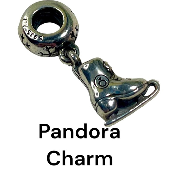 Pandora | Jewelry | Authentic Pandora Charm Silver Figure Skating 925 ...